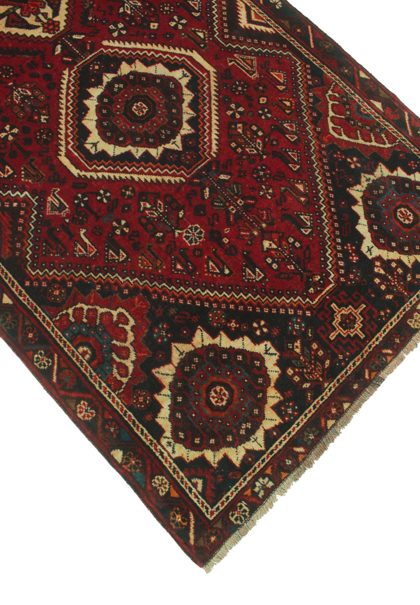 Vintage Noorzay Red/Navy Runner, 3'8 x 8'3 – Noori Rug