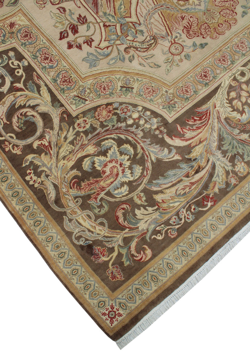 Wali Firdous Beige/Brown Rug, 7'11" x 10'1" – Noori Rug