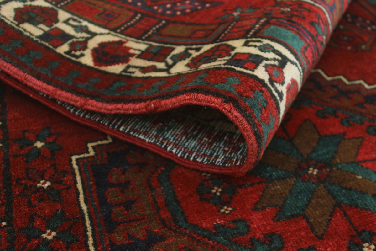 Fine VTG Ananda Red/Ivory Runner, 3'4 x 10'10 – Noori Rug