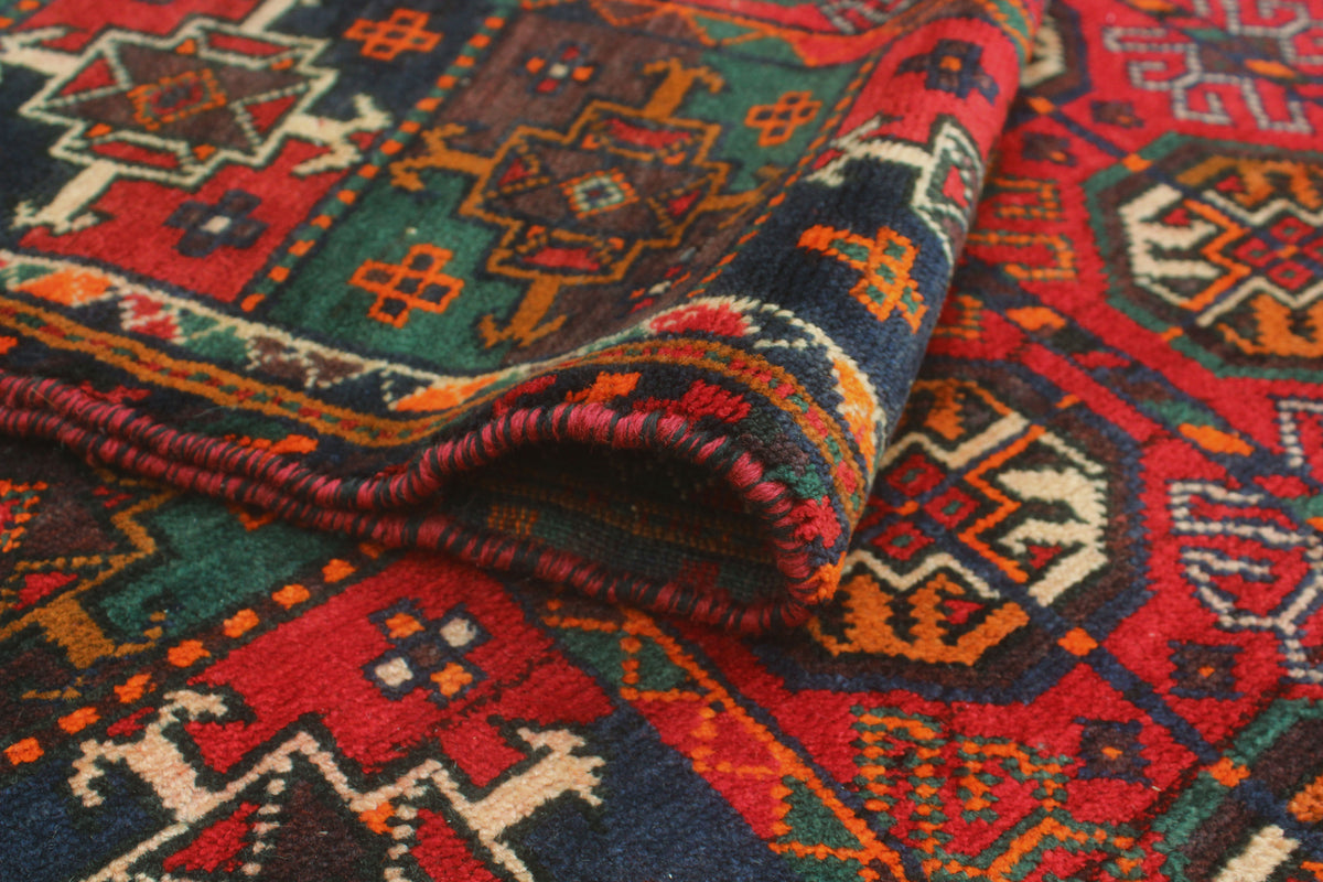 Vintage Maxwell Red/Green Rug, 3'8 x 6'7 – Noori Rug