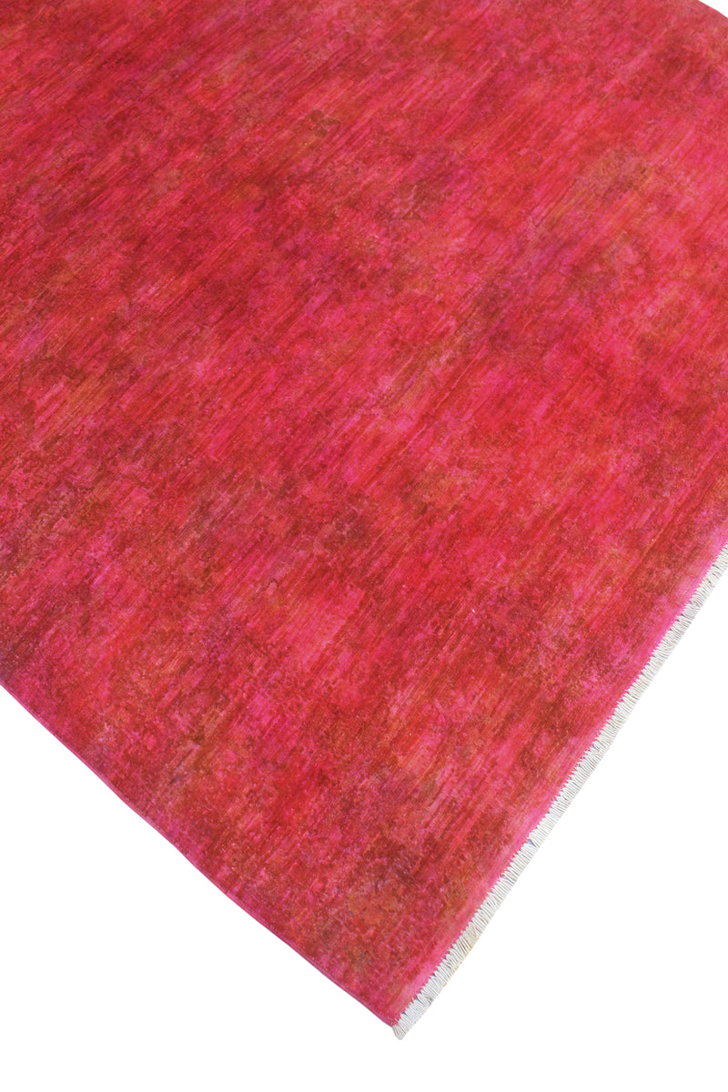 Overdyed Mishel Pink/Gold Rug, 5'2" x 6'10" – Noori Rug
